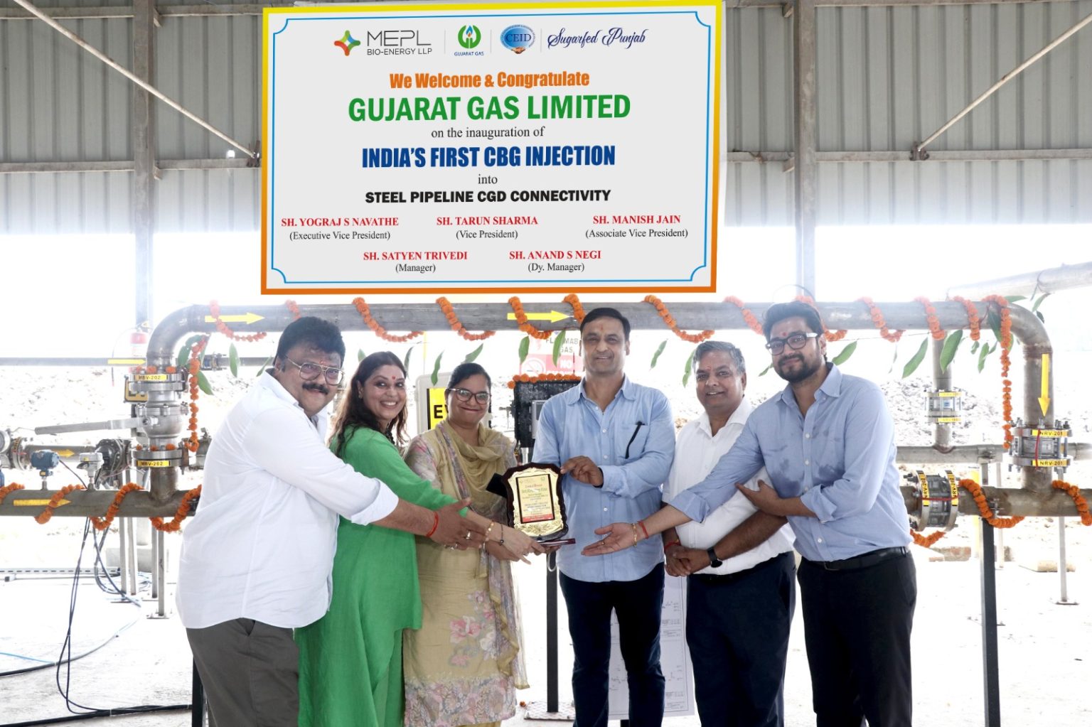 India gets its first steel pipeline-integrated CBG plant in Punjab ...